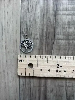 Jewelry | Sterling Silver 925 Tree Of Life Pendant Gem Stones Symbol Of ...